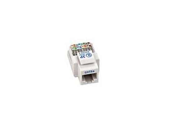 CAT5E RJ45 Keystone Jack 110-Style Jacks - White at Cables N More