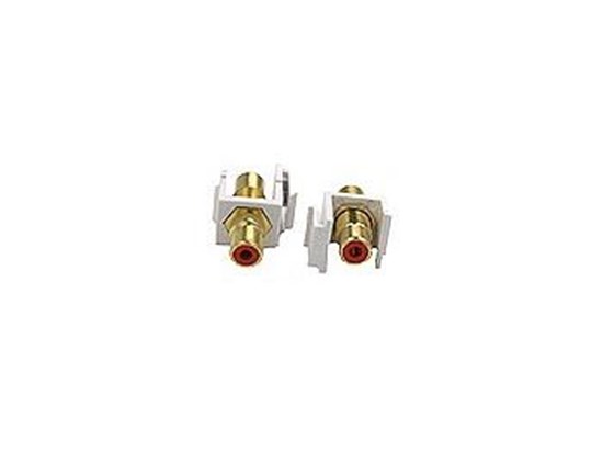 RCA Keystone Couplers Female to Female WH at Cables N More