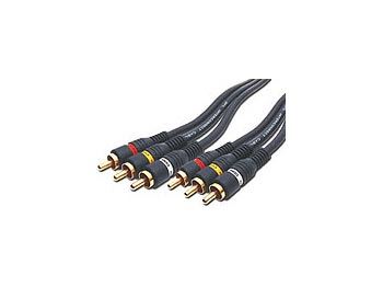 Triple RCA M/M Python Audio/Video Cable - 6 ft at Cables N More