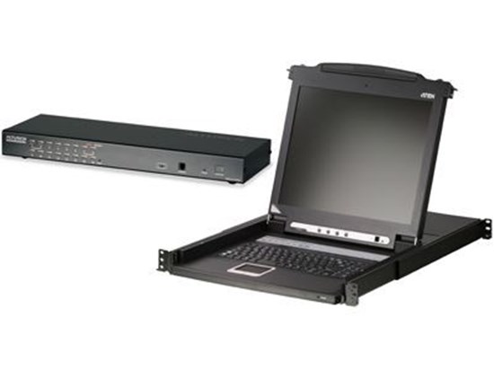 17" LCD Integrated Console and 16-port Cat5 IP KVM Bundle at Cables N More