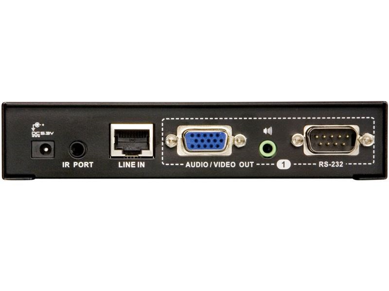 VGA/Audio over CAT5 Terminal/Repeater with Serial support at Cables N More