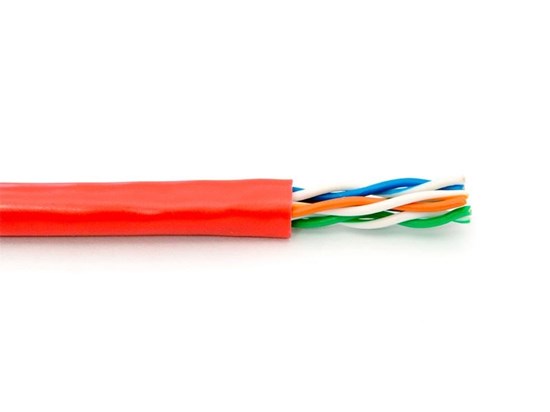 Networx CAT6 Bulk Network Cable - Stranded, Riser, Red, 1000 FT at ...