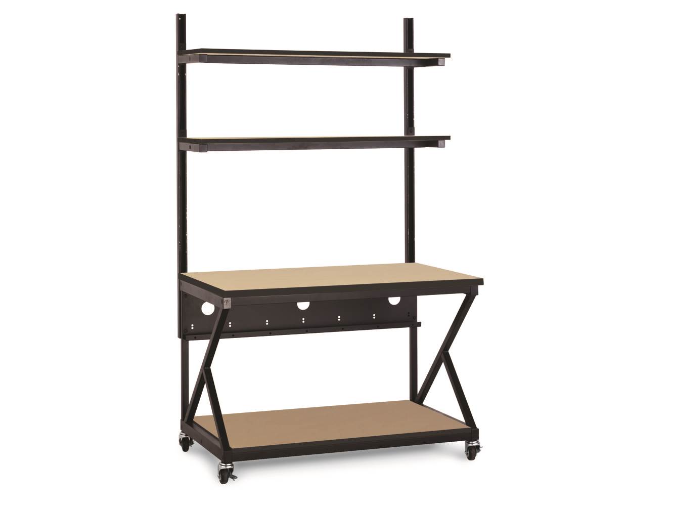 48" Performance 200 Series® LAN Station - Hard Rock Maple at Cables N More