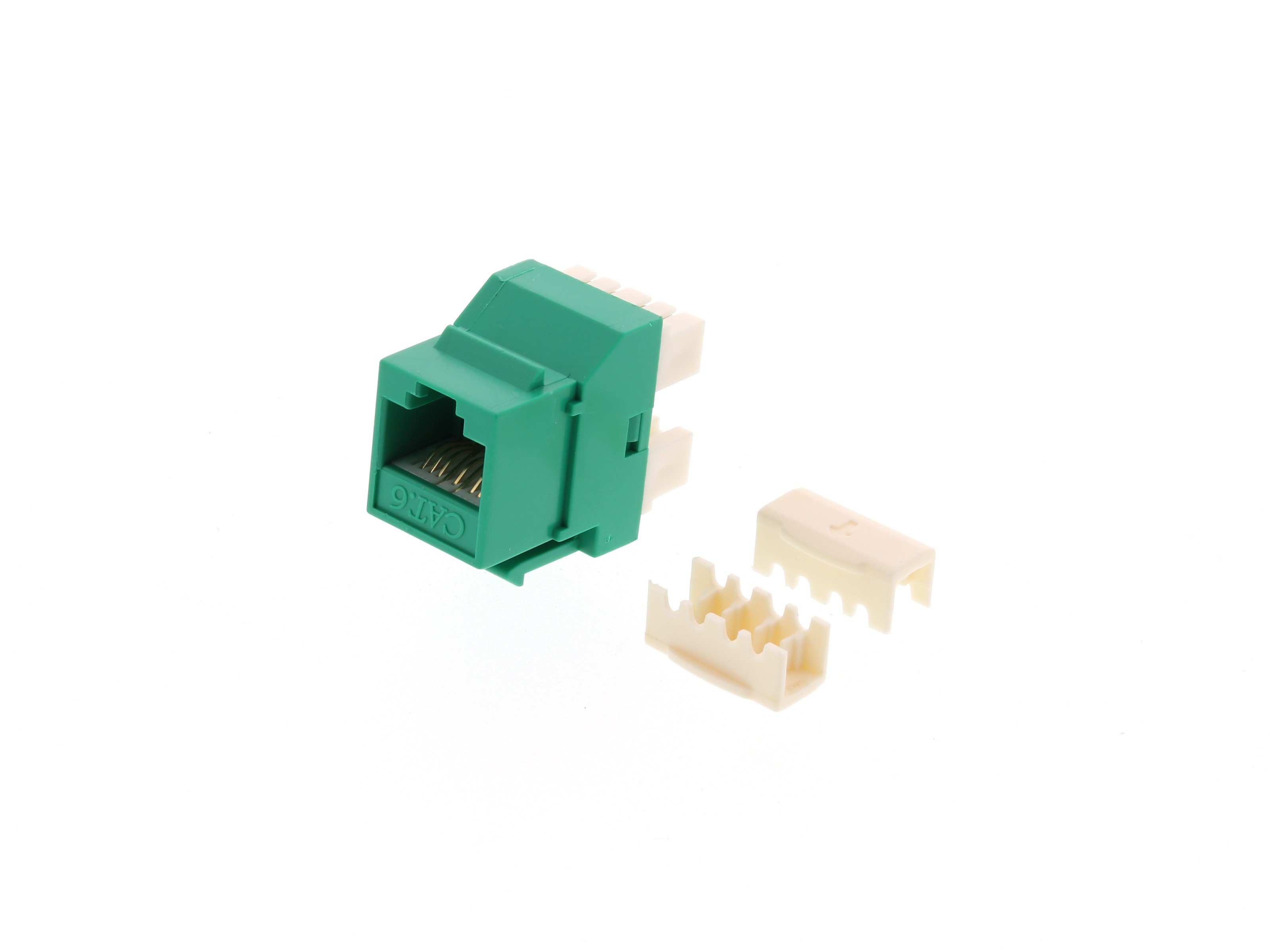 Green, 180 Degree, 110 UTP - CAT6 Keystone Jack Speed Termination at ...