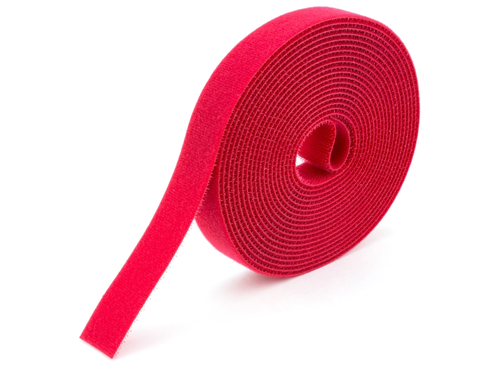 3/4 Inch Continuous Red Hook and Loop Wrap - 25 Yards at Cables N More
