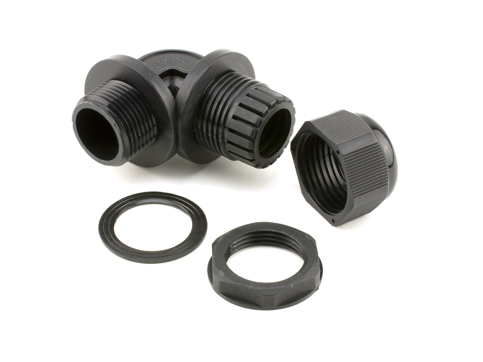 3/4In Black Right Angle Cable Gland13-16mm at Cables N More