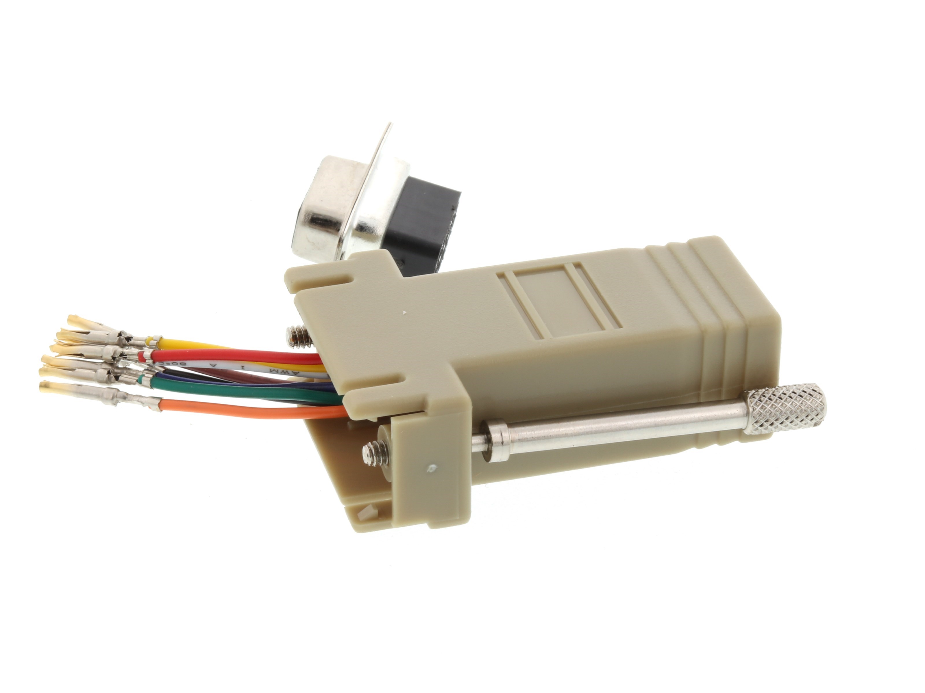 Modular Adapter Kit - DB9 Female to RJ45 - Beige at Cables N More
