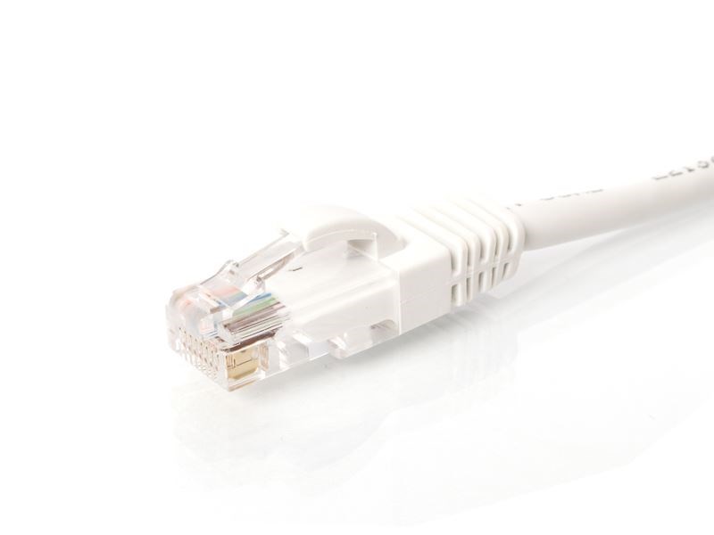 7 FT Booted Cat5e Network Patch Cable - White at Cables N More