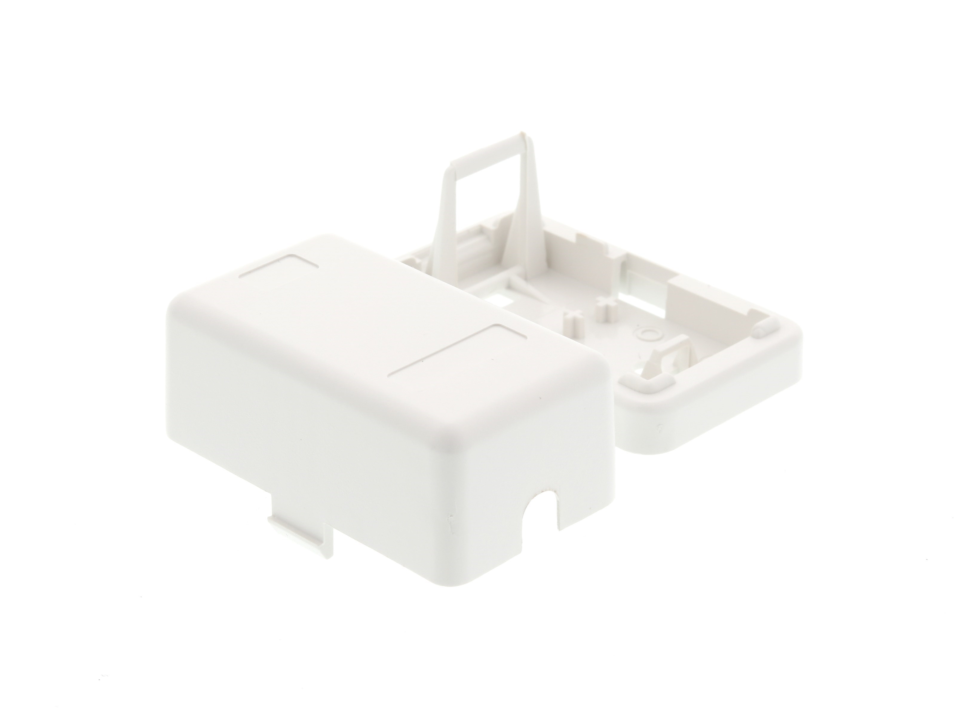 RJ45 Keystone Surface Biscuit Single Port WH at Cables N More