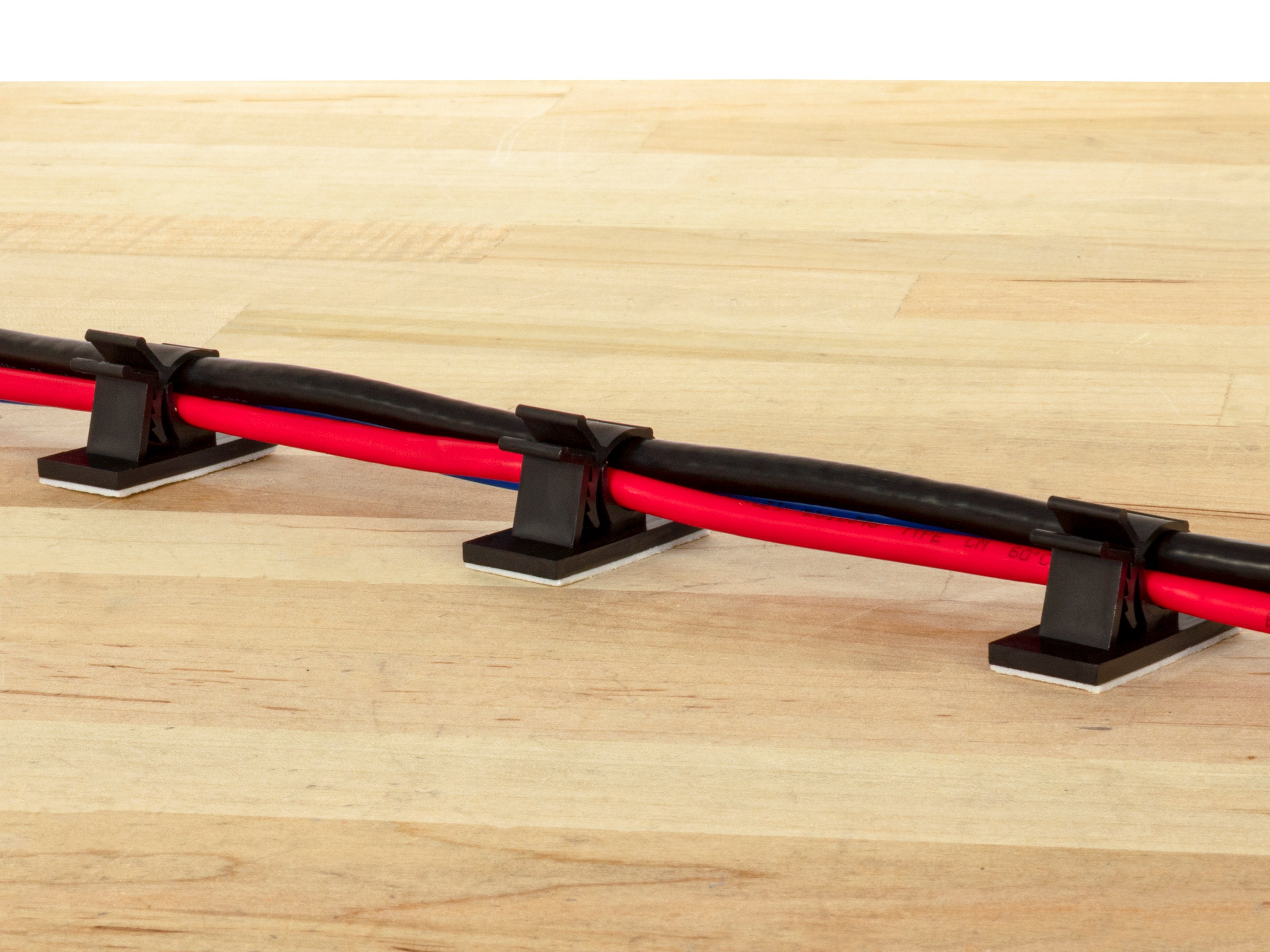 Adjustable Cable Clamp Black 16mm - 100 Pack at Cables N More